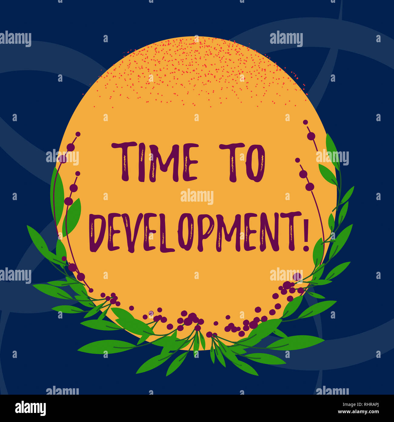 Word writing text Time To Development. Business concept for length of ...