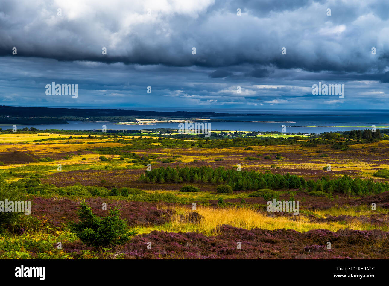 Scenic Landscape At Dornoch Firth With Dornoch Firth Bridge In Scotland ...