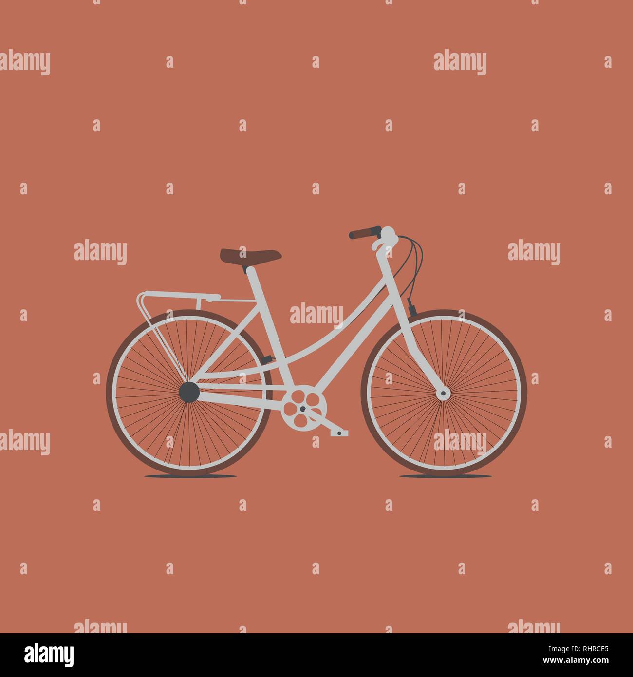 Hand drawn sketch illustration of bicycle. Vintage bike Stock Vector ...
