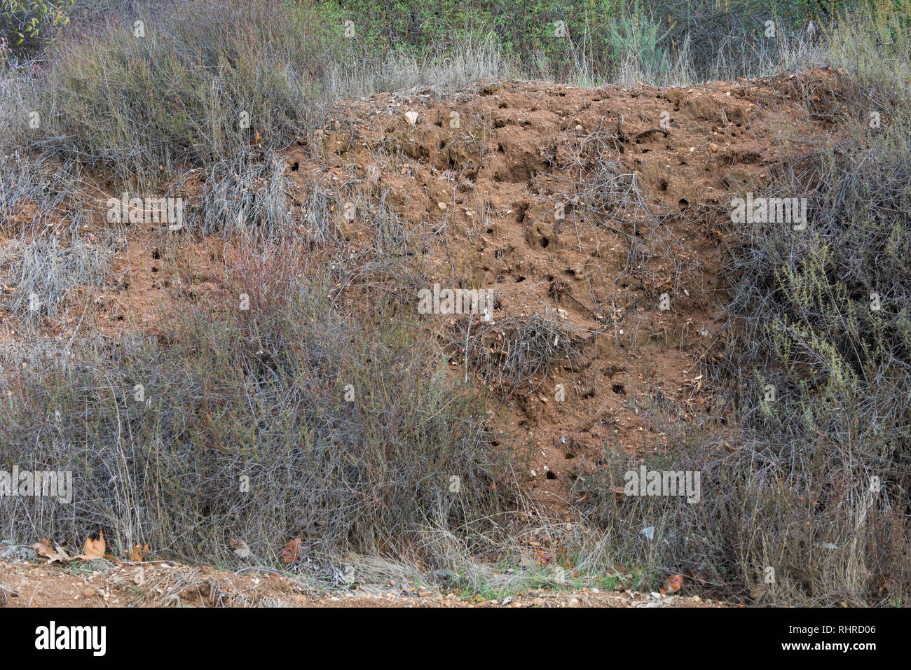 Holes in hill hi-res stock photography and images - Alamy