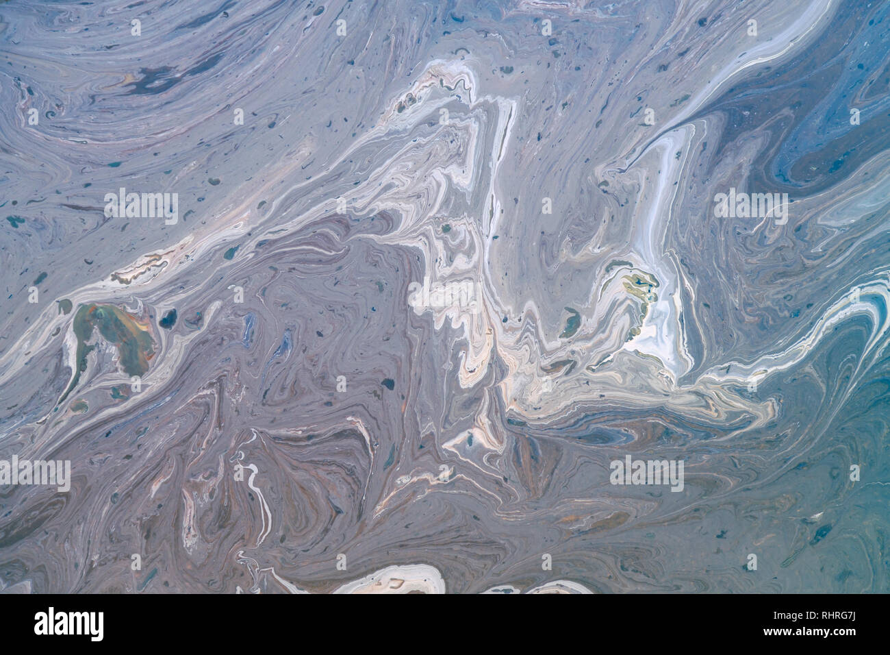 Oil slick sea pollution background hi-res stock photography and images ...