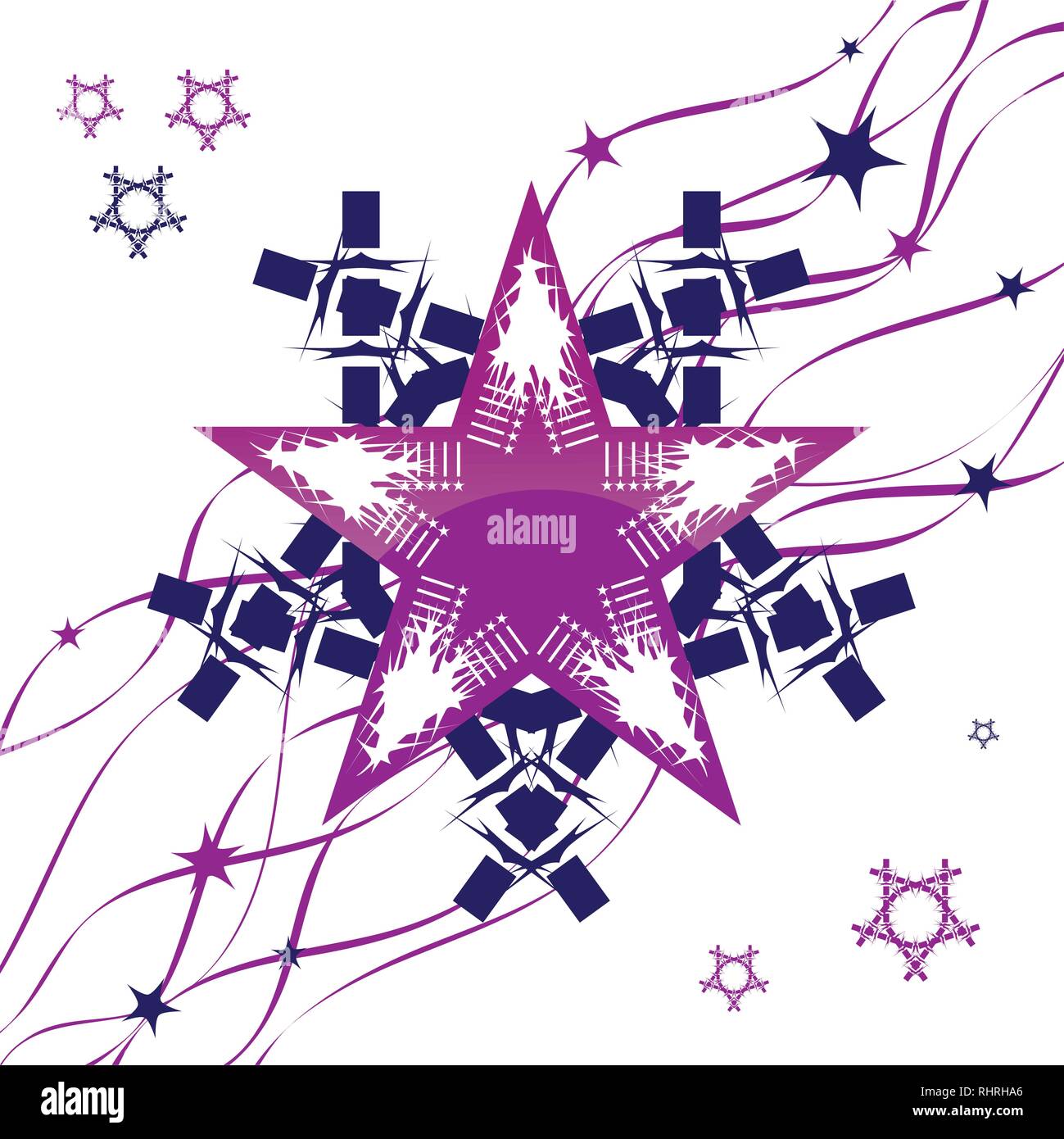 star art, isolated, white background, purple decoraion, holiday decor ...