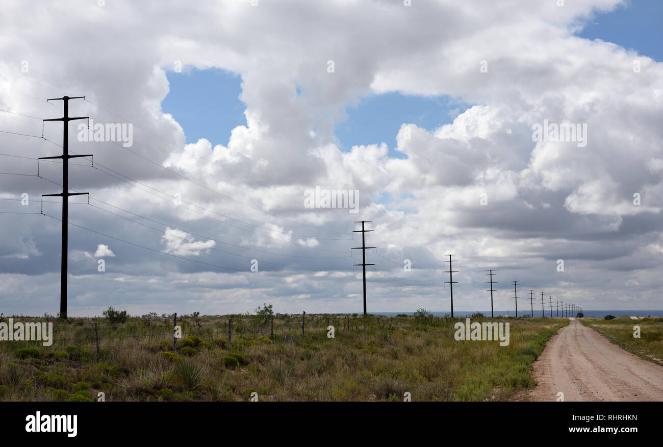Pylons By Road High Resolution Stock Photography and Images - Alamy