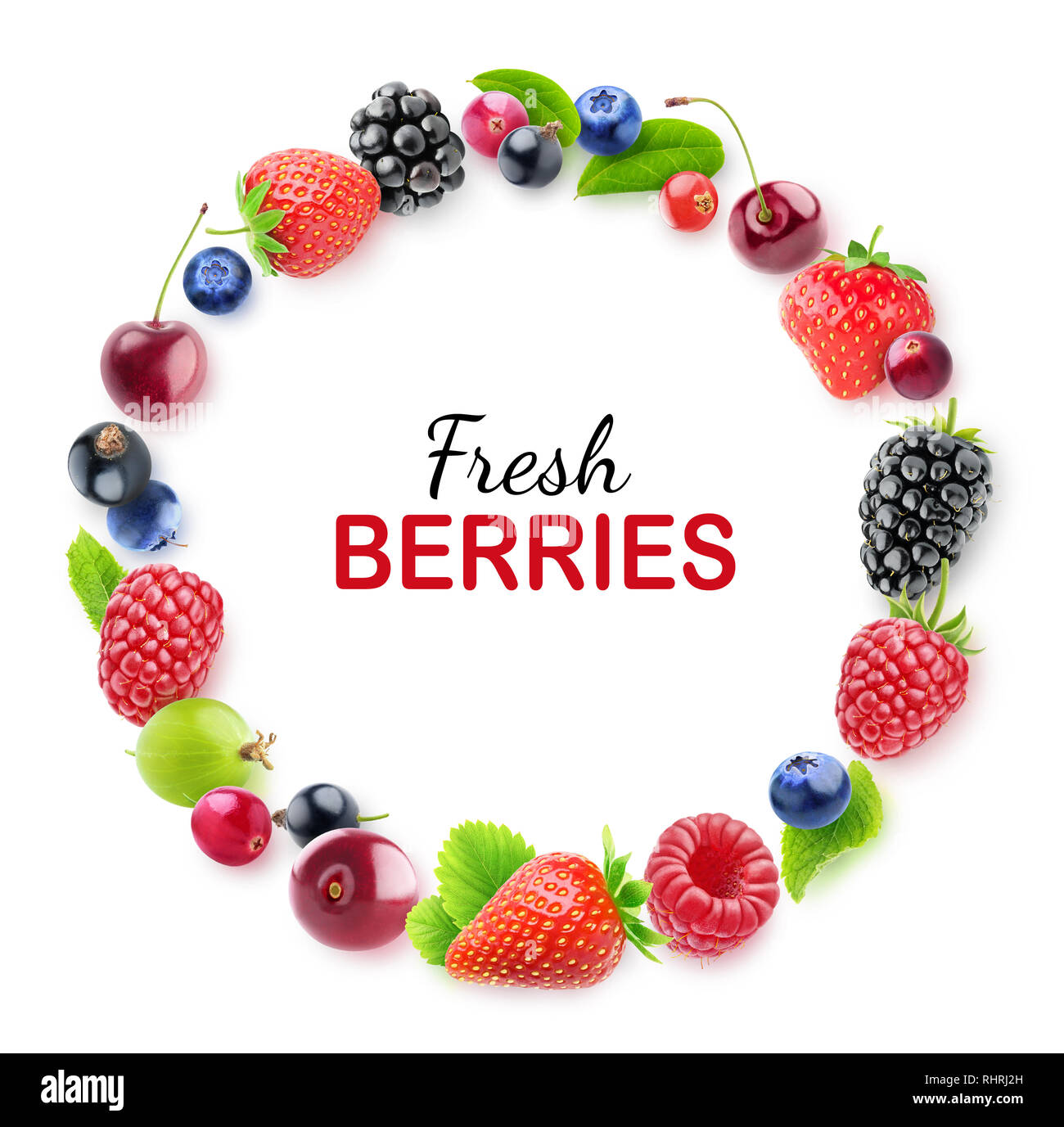 Strawberry fruit frame hi-res stock photography and images - Alamy