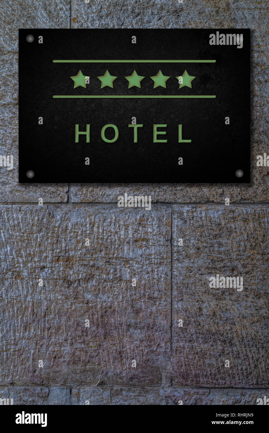 Five stars hotel sign hi-res stock photography and images - Alamy