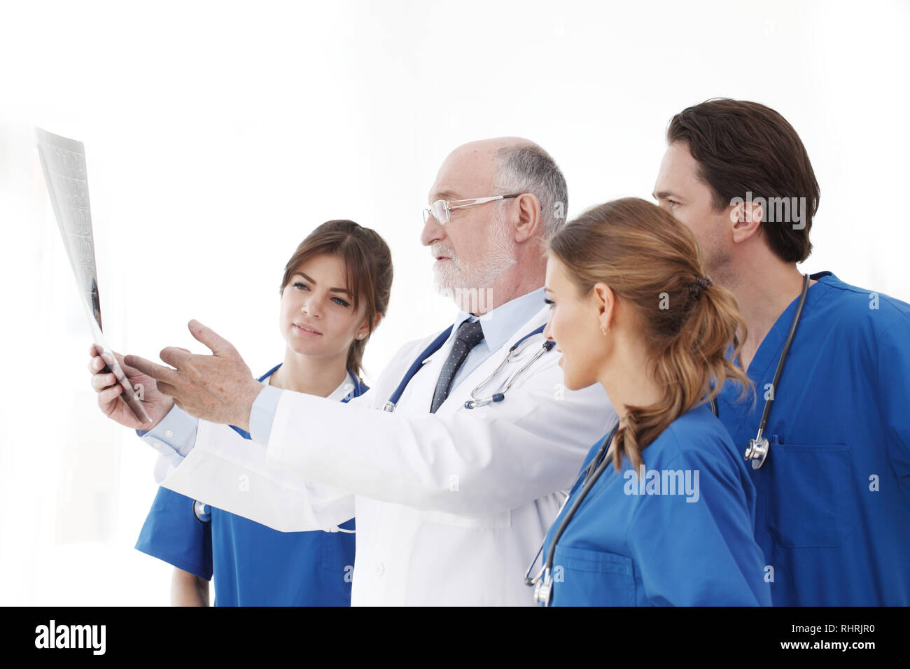 Team checking hi-res stock photography and images - Alamy