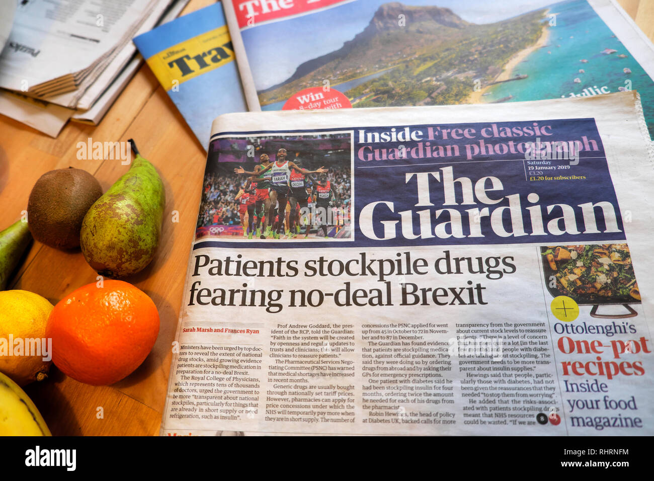 Guardian newspaper front page headline hi-res stock photography and ...