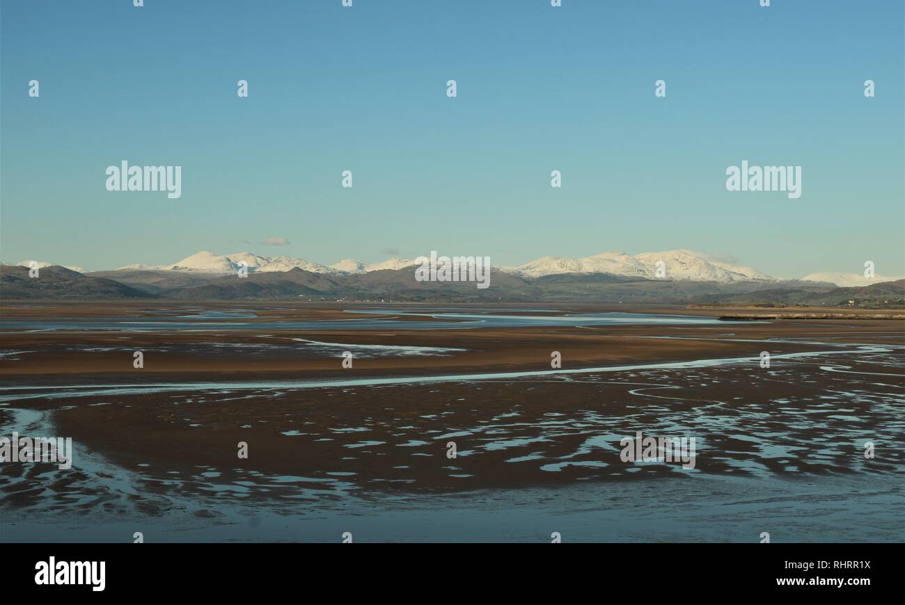 UK Sandscale Haws Nature Reserve, Roanhead Cumbrian Coast. View across ...