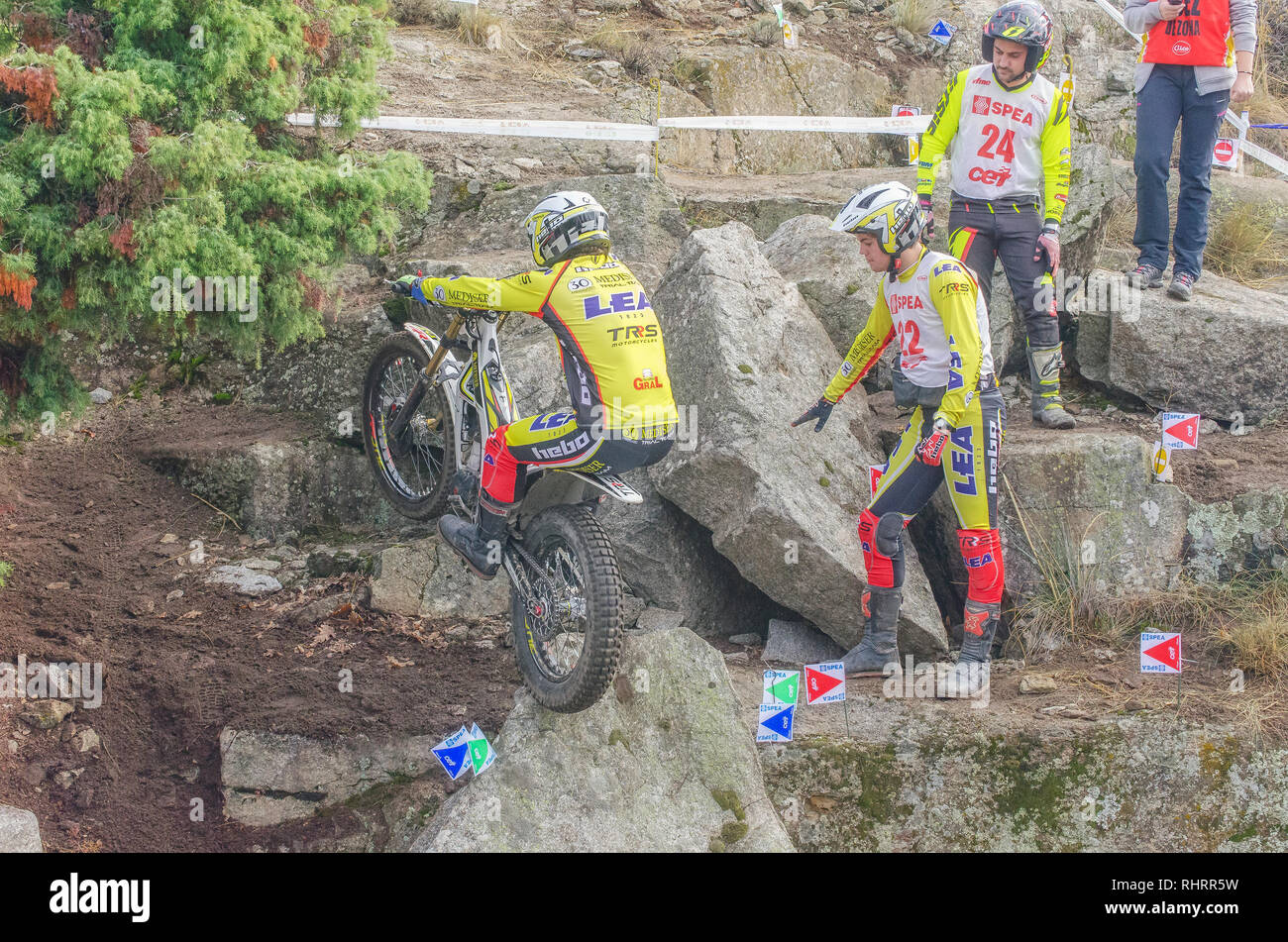Eric Miguel Perez during the trial race of Spain championship, in ...
