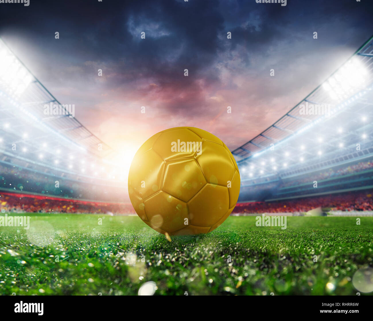 Football match stadium goal hi-res stock photography and images - Alamy