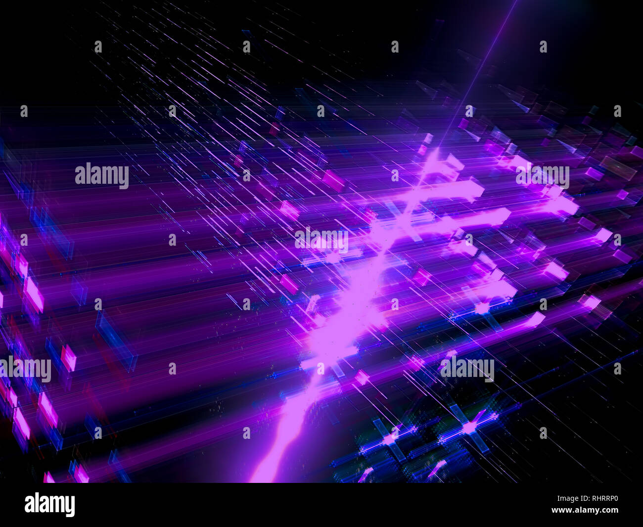 Purple abstract technology hi-res stock photography and images - Alamy