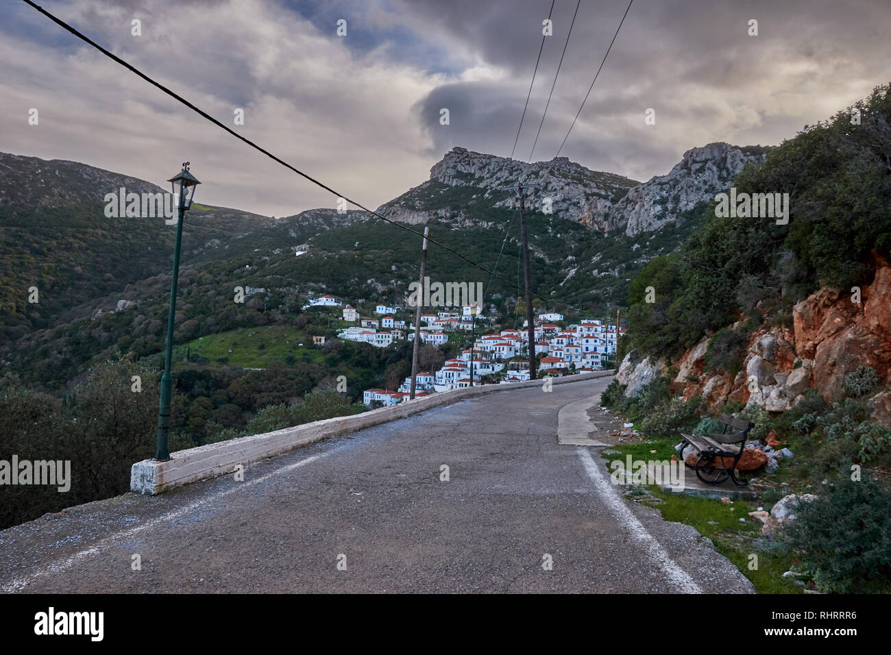 The Historical Byzantine village Velanidia near cape Malea, Greece. In ...