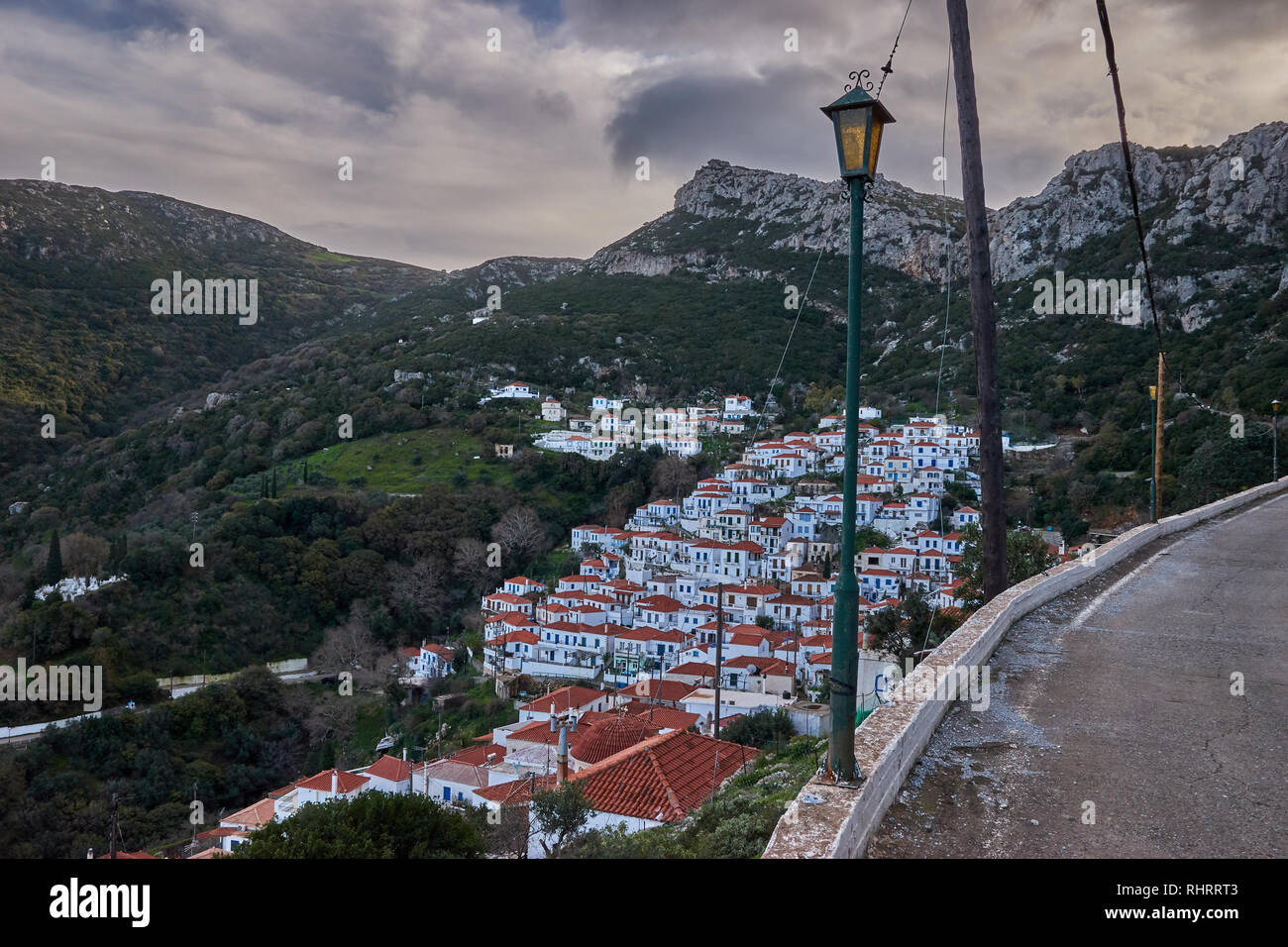The Historical Byzantine village Velanidia near cape Malea, Greece. In ...