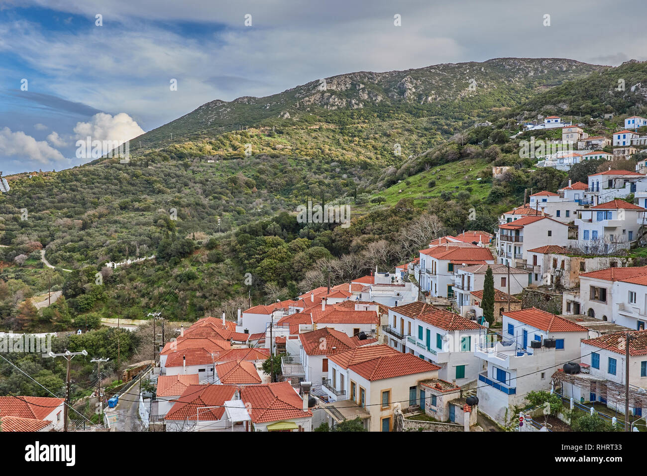 The Historical Byzantine village Velanidia near cape Malea, Greece. In ...