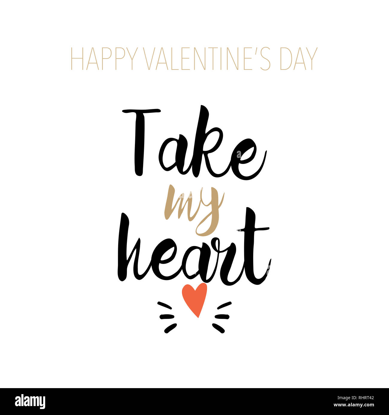 Card happy wedding lettering hi-res stock photography and images - Alamy