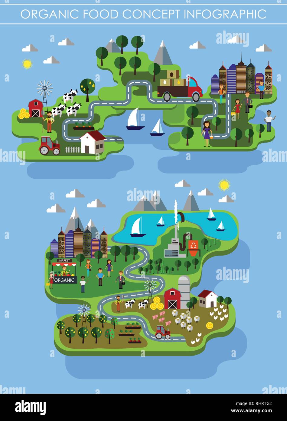 Natural food. infographic Stock Vector Image & Art - Alamy