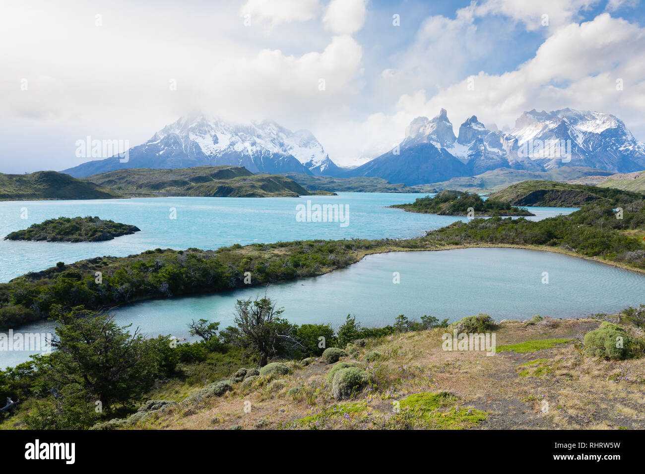 Chilean Patagonia landscape, Torres del Paine National Park, Chile ...