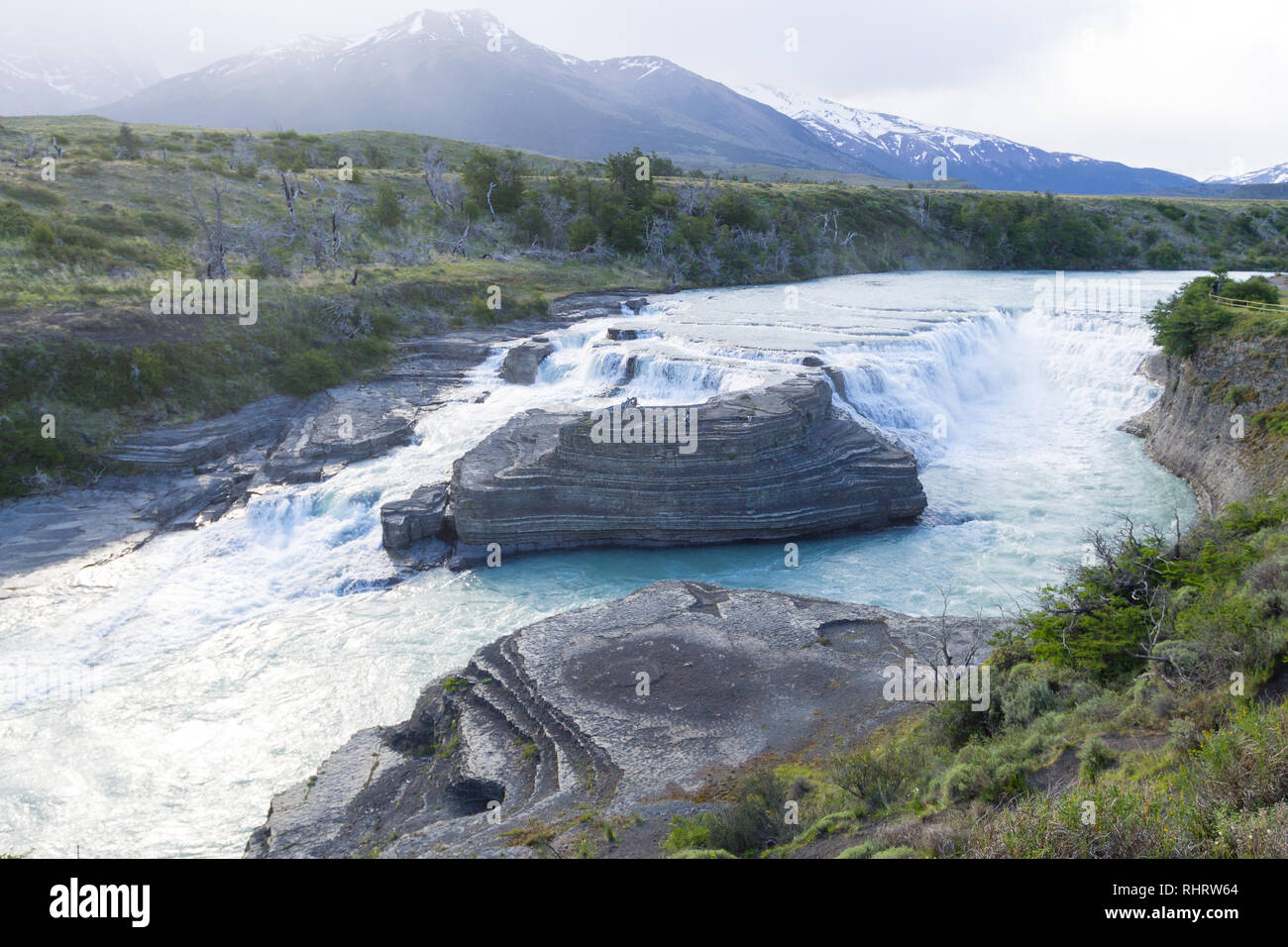 Cascada del rio paine waterfall hi-res stock photography and images - Alamy
