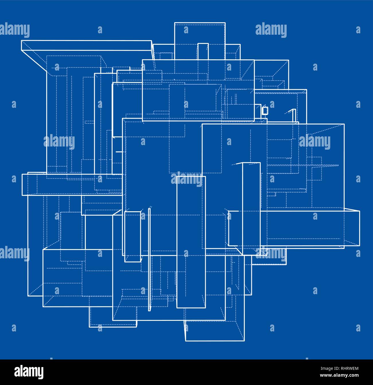 Square wire frame block border Stock Vector Images - Alamy