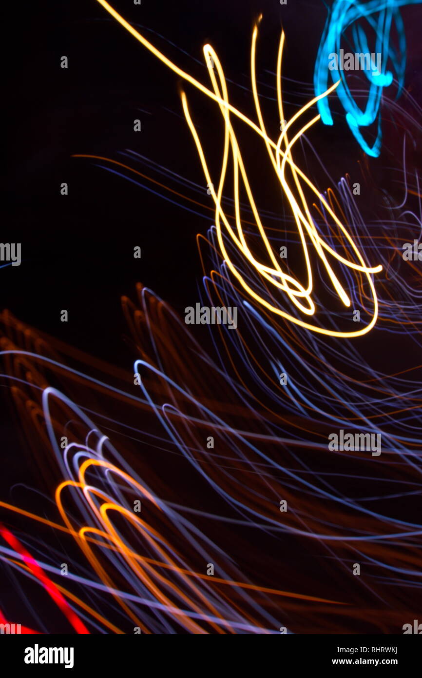 Abstract light painting photography, curves and waves abstract light ...