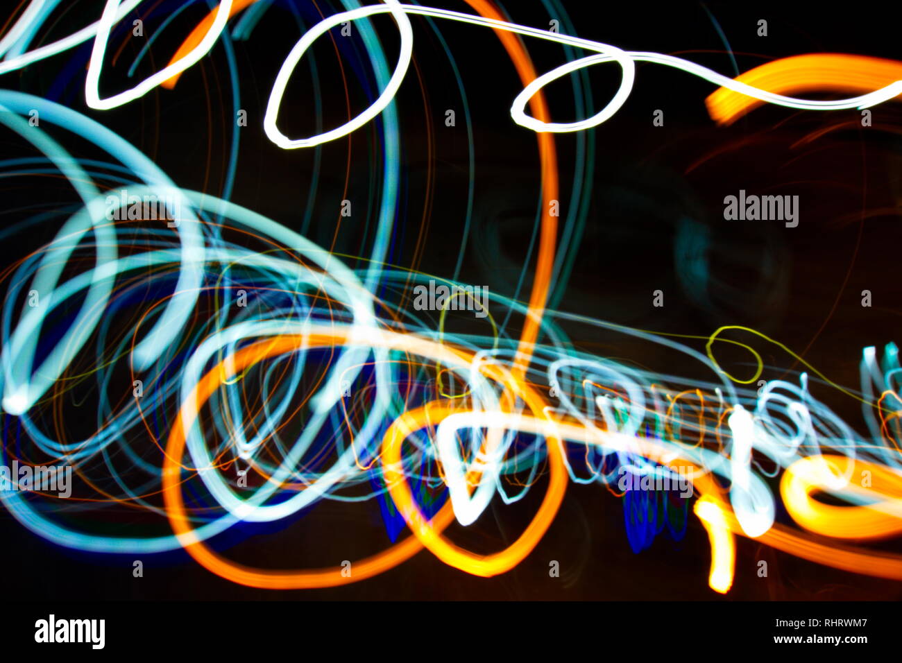 Abstract light painting photography, curves and waves abstract light ...