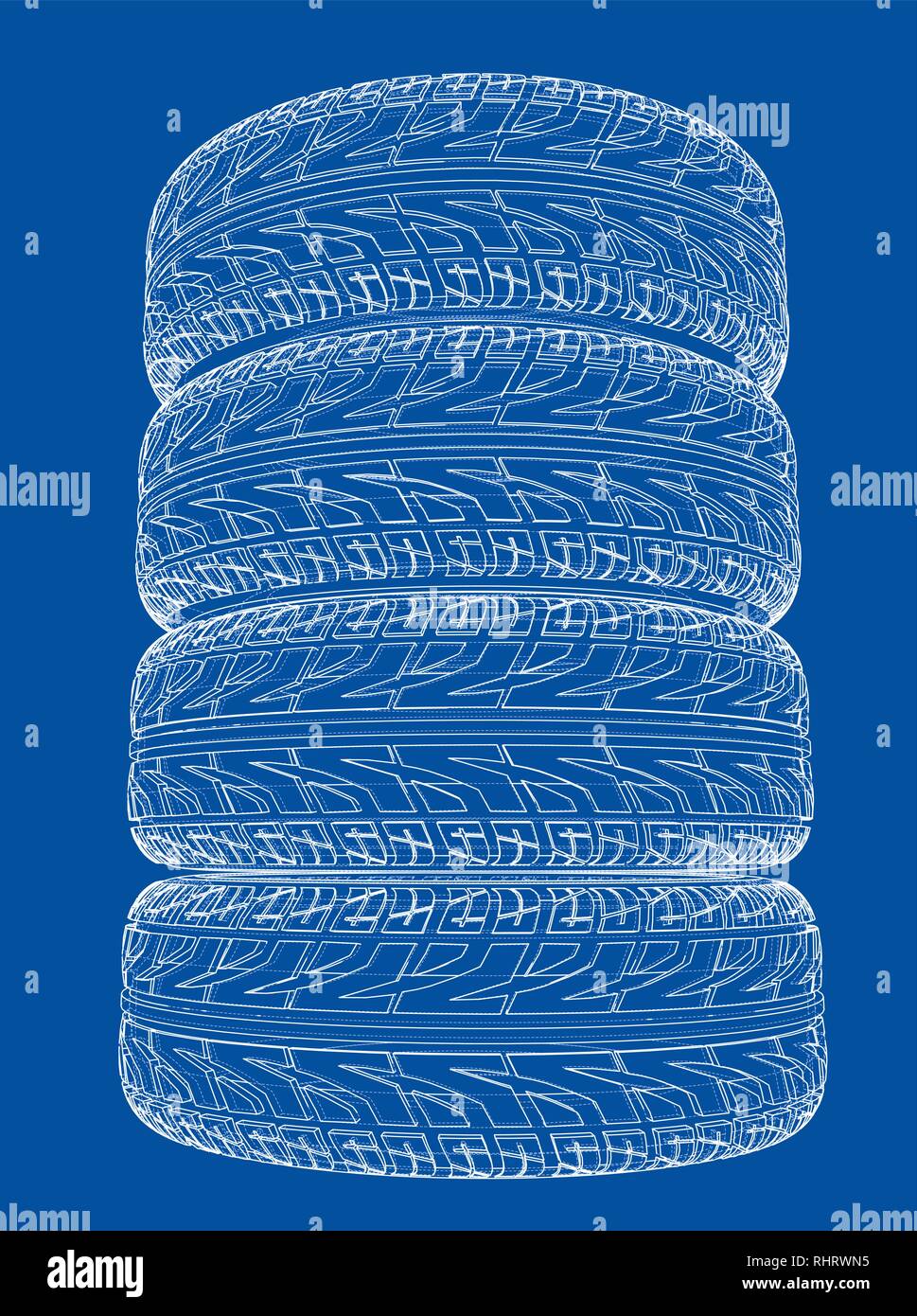 Car tires concept. Vector rendering of 3d Stock Vector Image & Art - Alamy