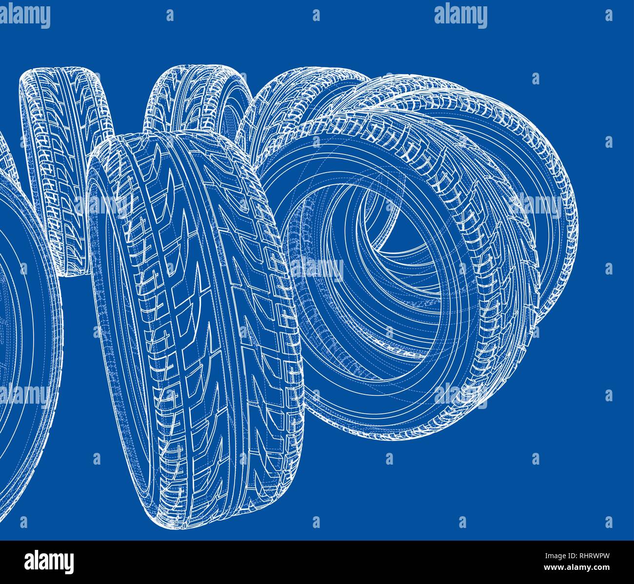 Car tires concept. Vector rendering of 3d Stock Vector Image & Art - Alamy