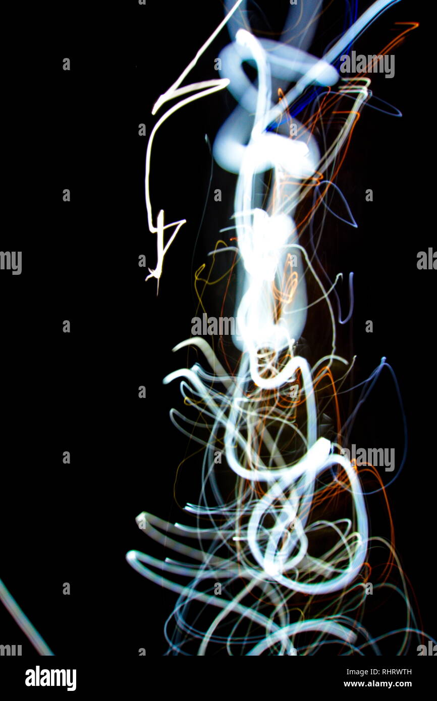 Abstract light painting photography, curves and waves abstract light ...