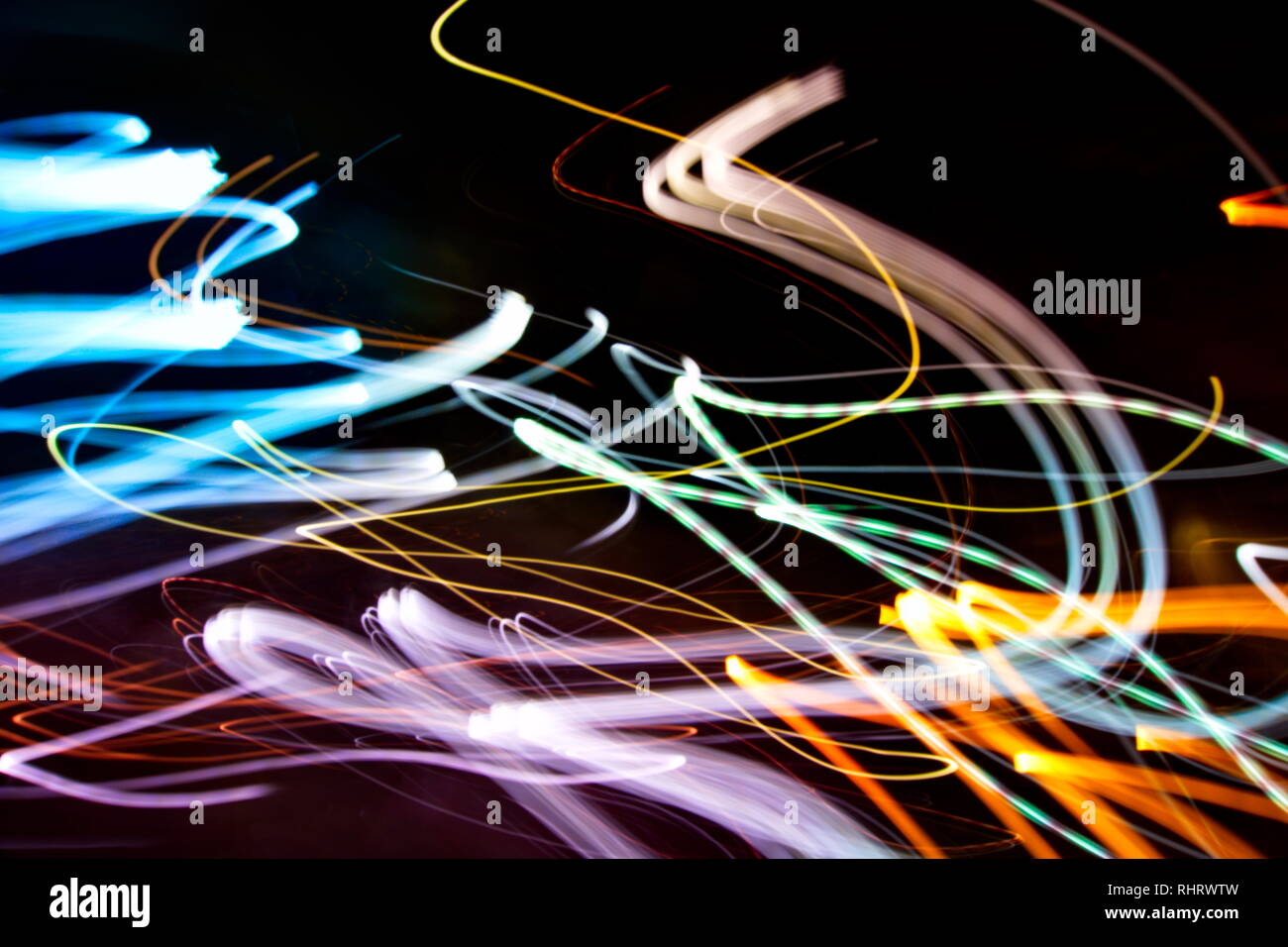Abstract light painting photography, curves and waves abstract light ...