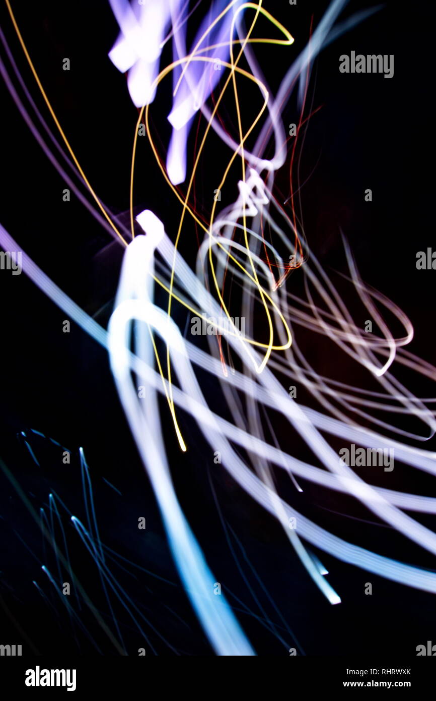 Abstract light painting photography, curves and waves abstract light ...