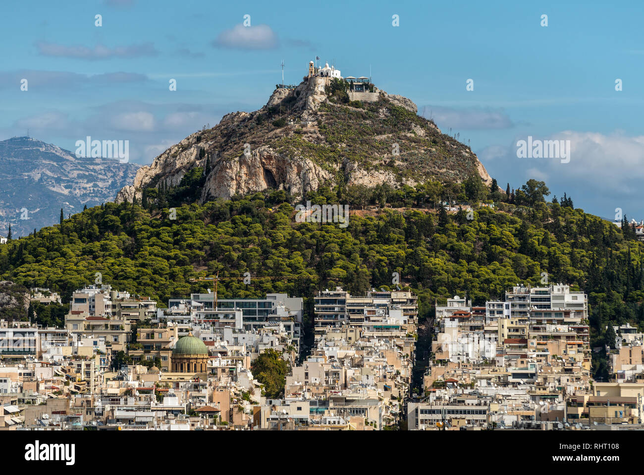 Athens, Greece - November 1, 2017: Cityscape of Athens and Lycabettus ...