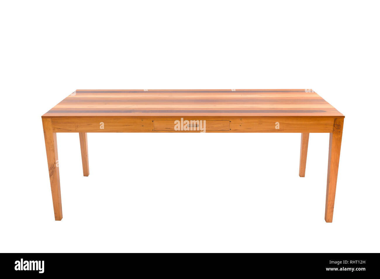 Table isolated on white background Stock Photo - Alamy