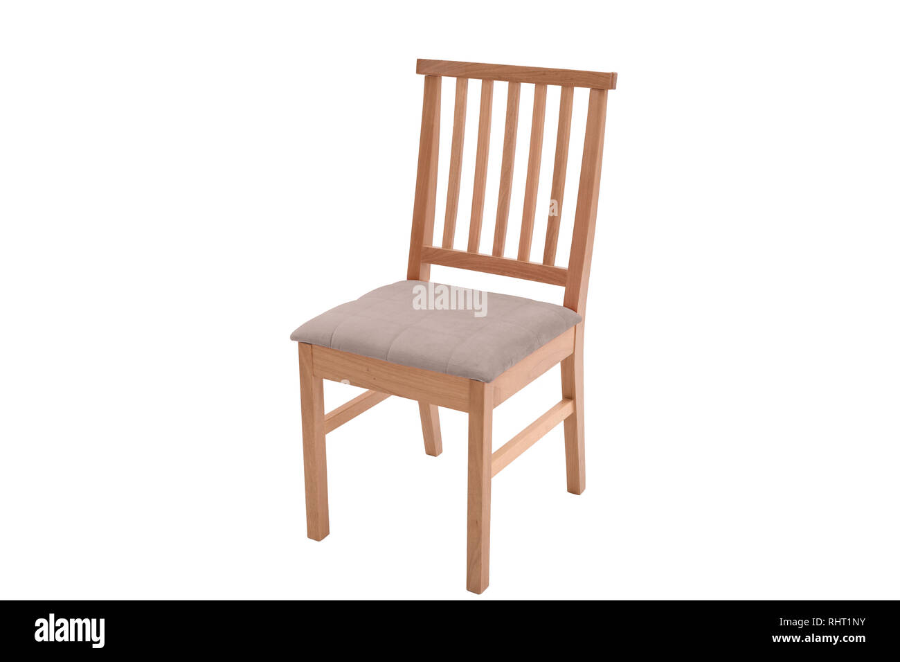 Wood chair. Object isolated of white background Stock Photo - Alamy