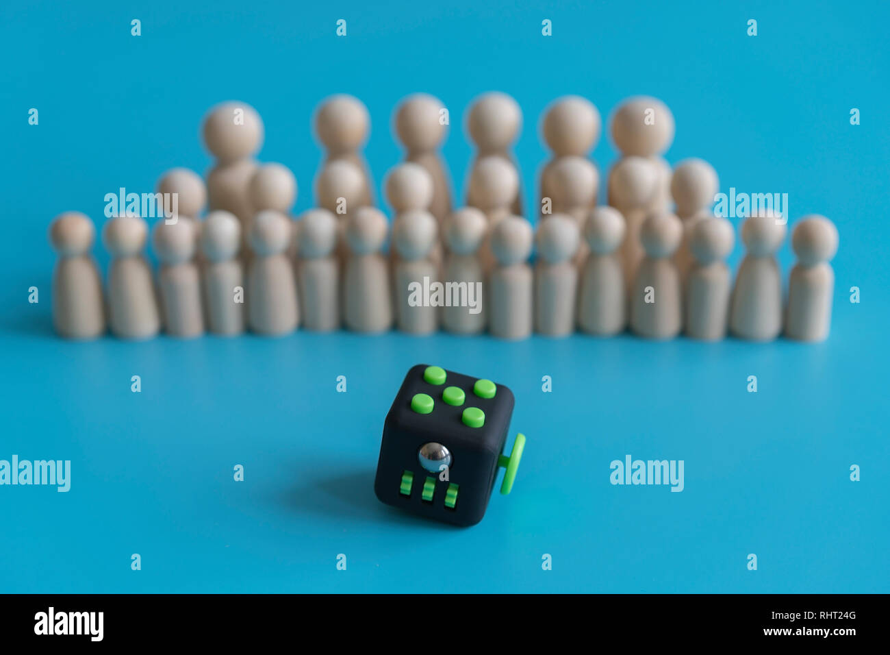 Crowd calm concept. answer how to calm the crowd. Fidget Cube stress ...