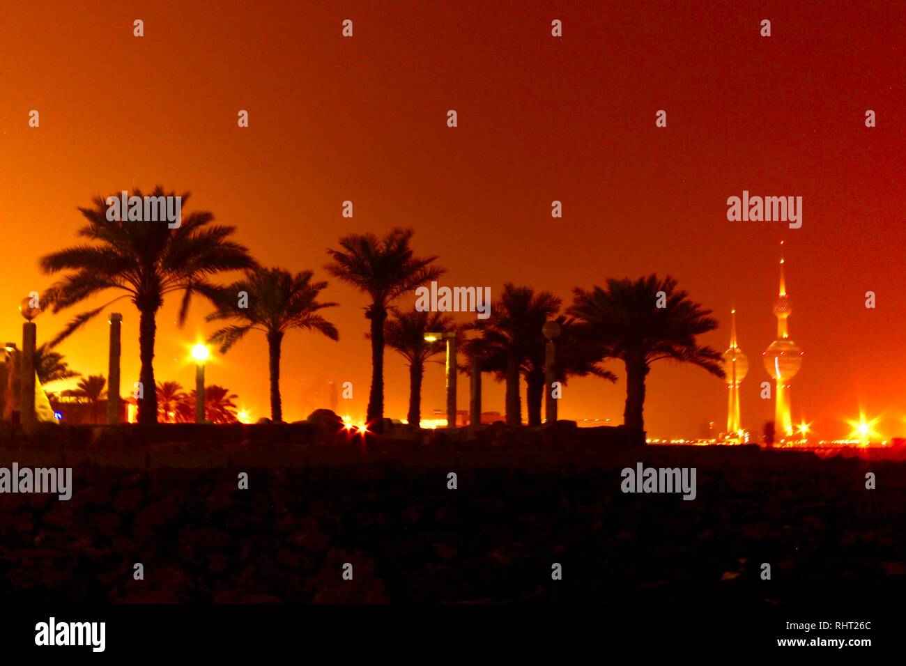 kuwait city light tower Stock Photo - Alamy