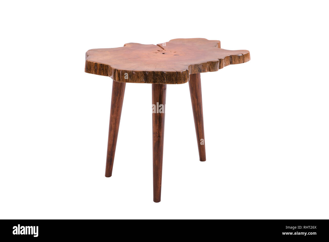 Table isolated on white background Stock Photo - Alamy