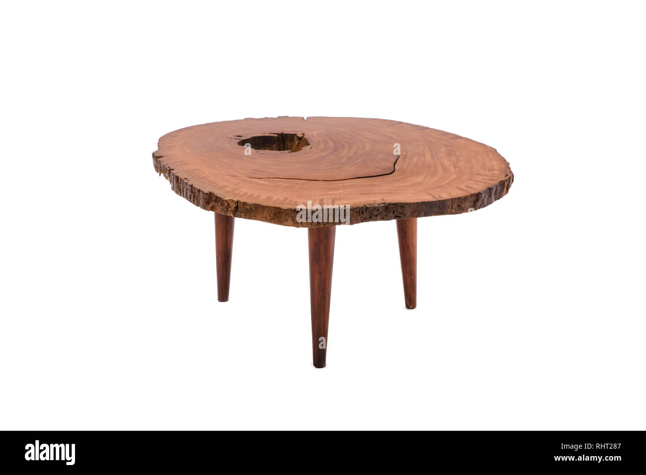 Table isolated on white background Stock Photo - Alamy