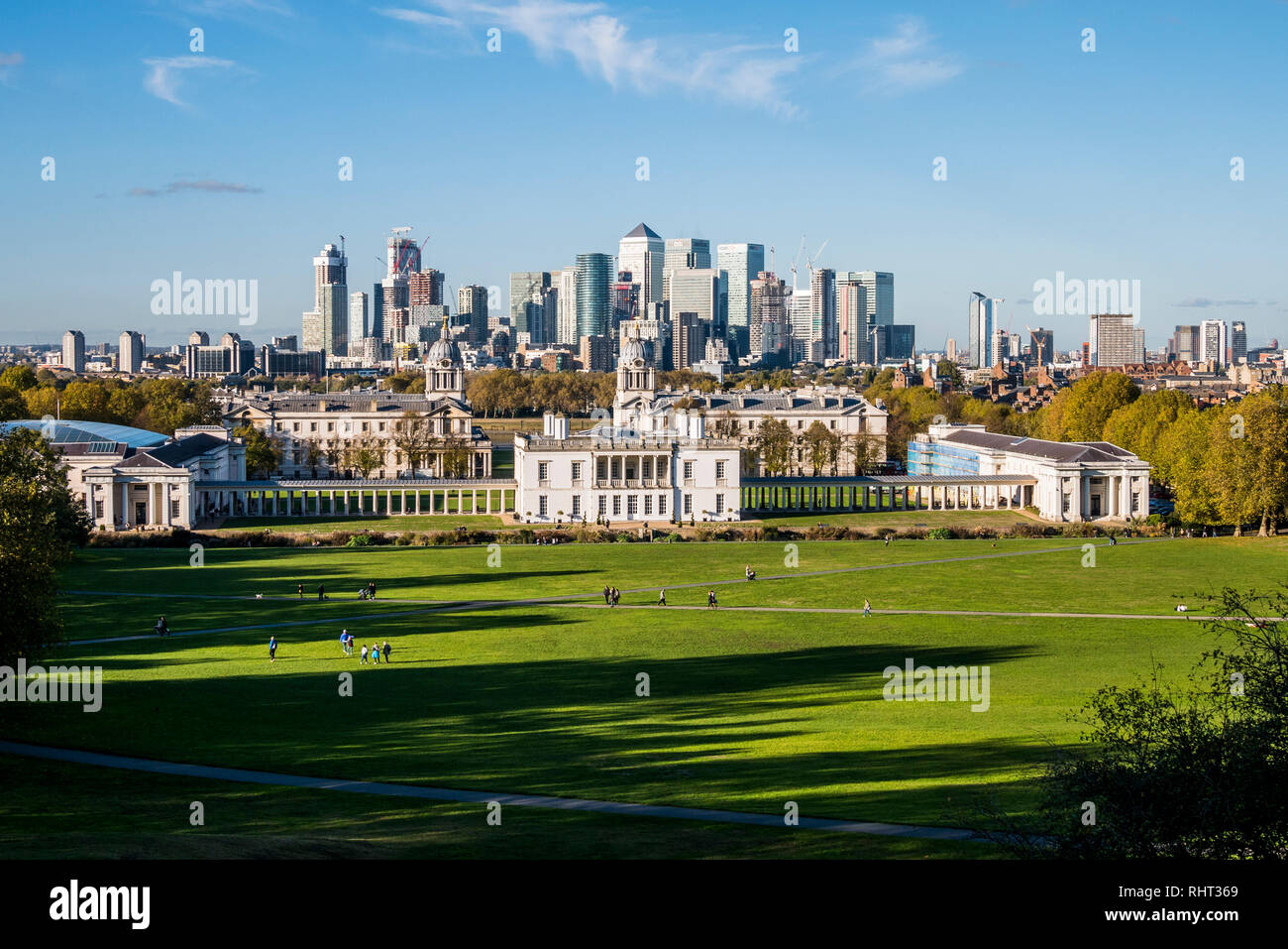 London skyline from greenwich panorama hi-res stock photography and ...