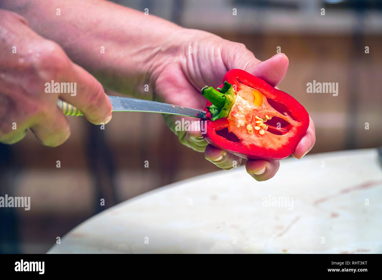 Chief cook cuts fresh hi-res stock photography and images - Alamy