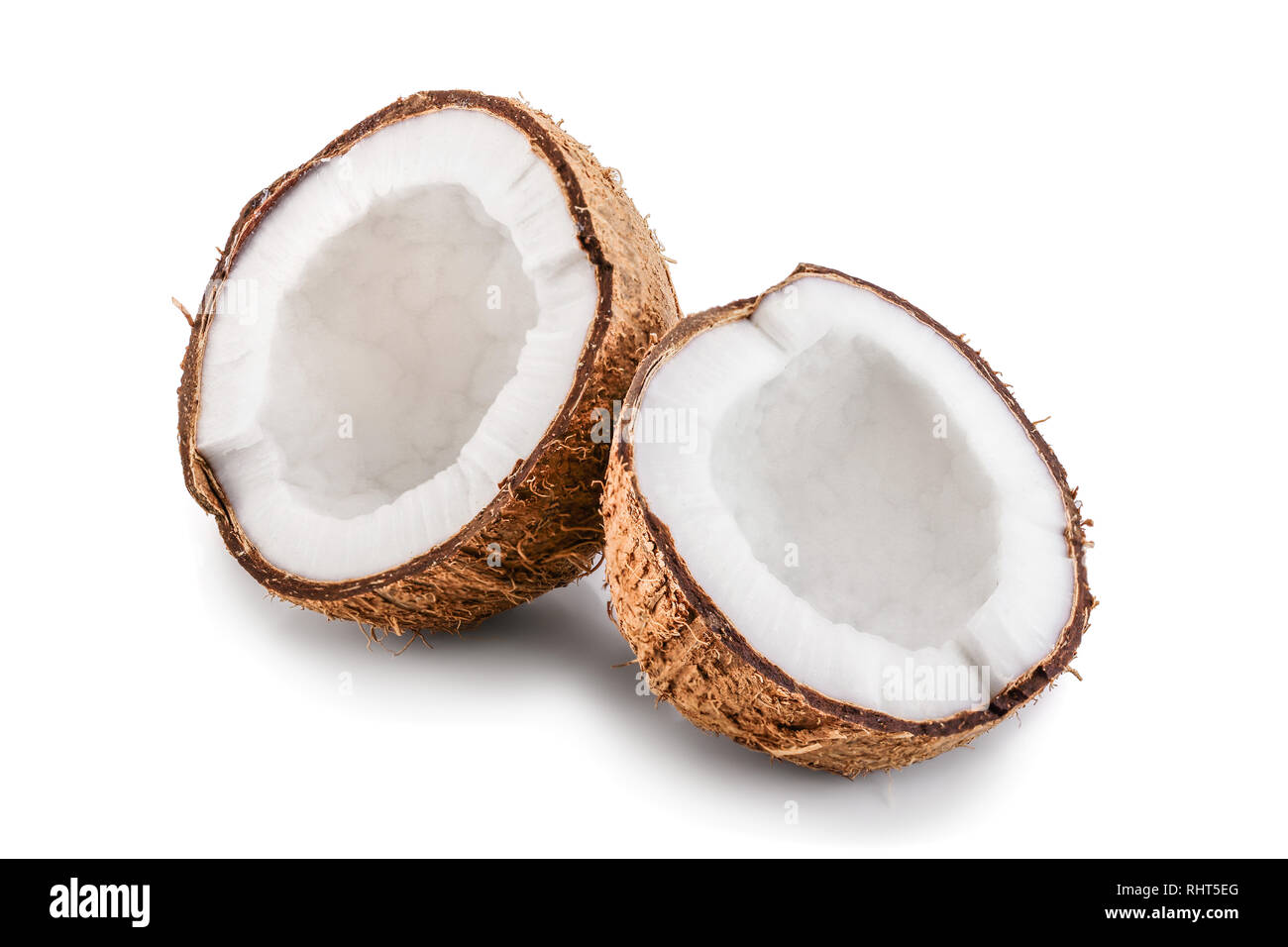 Coconut half hi-res stock photography and images - Alamy