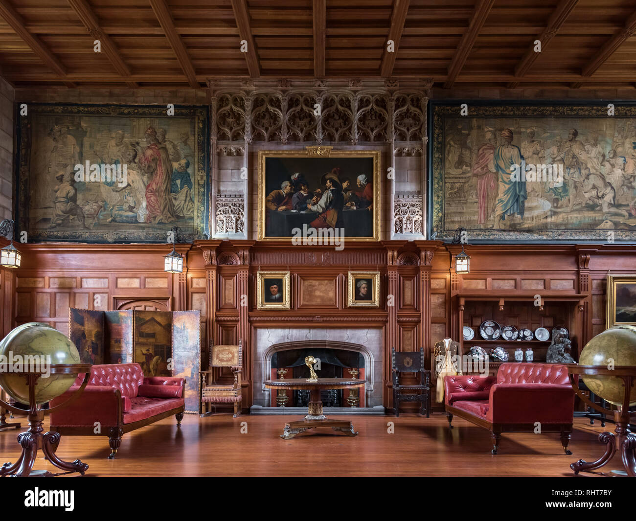 Cross Hall, Bamburgh Castle, Northumberland, UK Stock Photo - Alamy