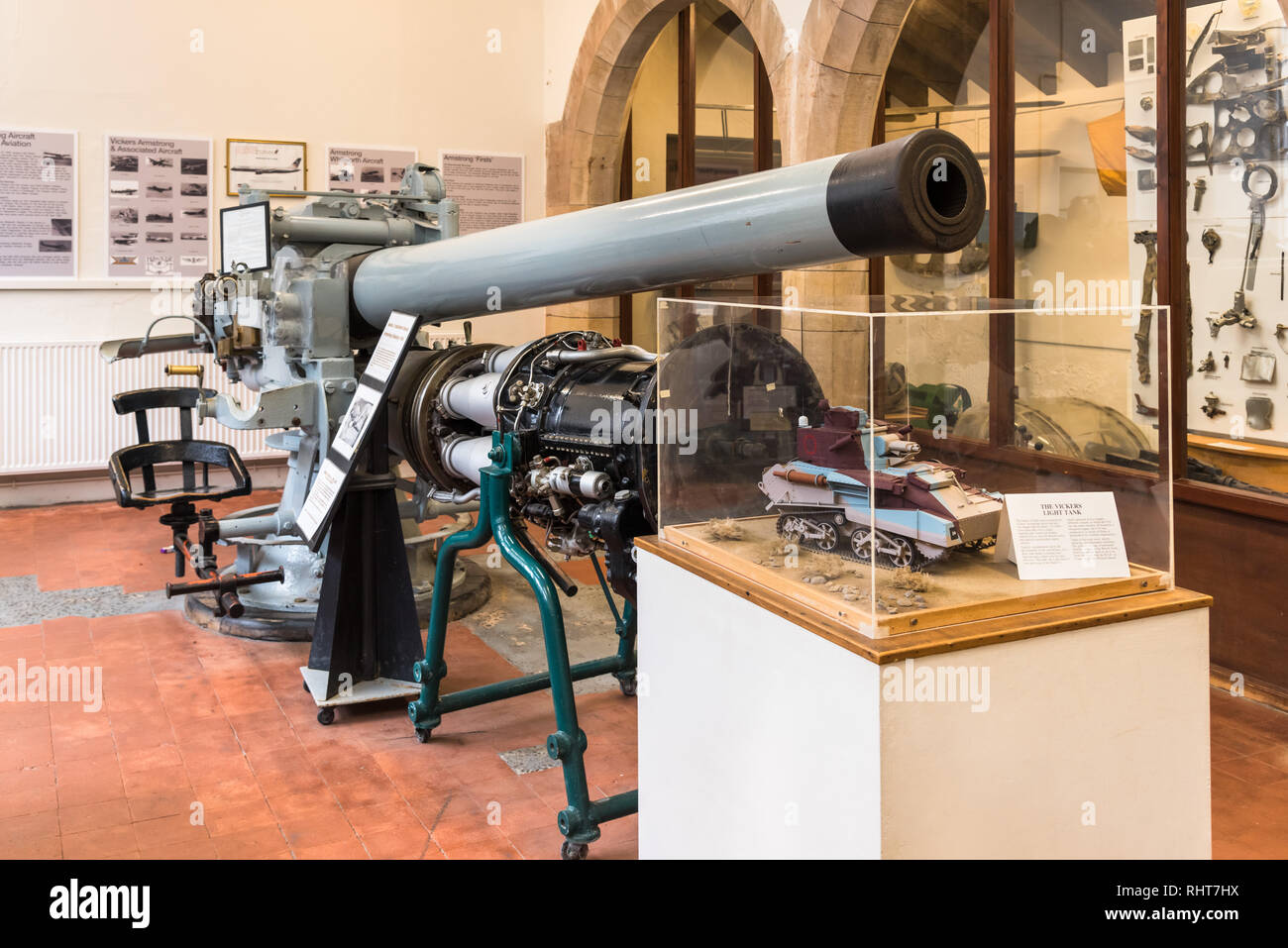 Armstrong & Aviation Museum, Bamburgh Castle, Northumberland, UK Stock ...