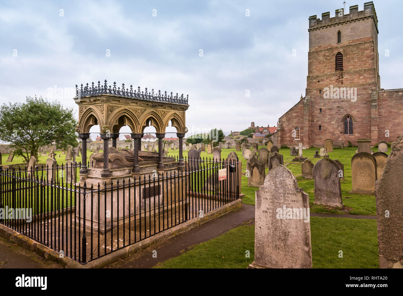 Grace Darling Grave, Bamburgh, Northumberland, UK Stock Photo - Alamy
