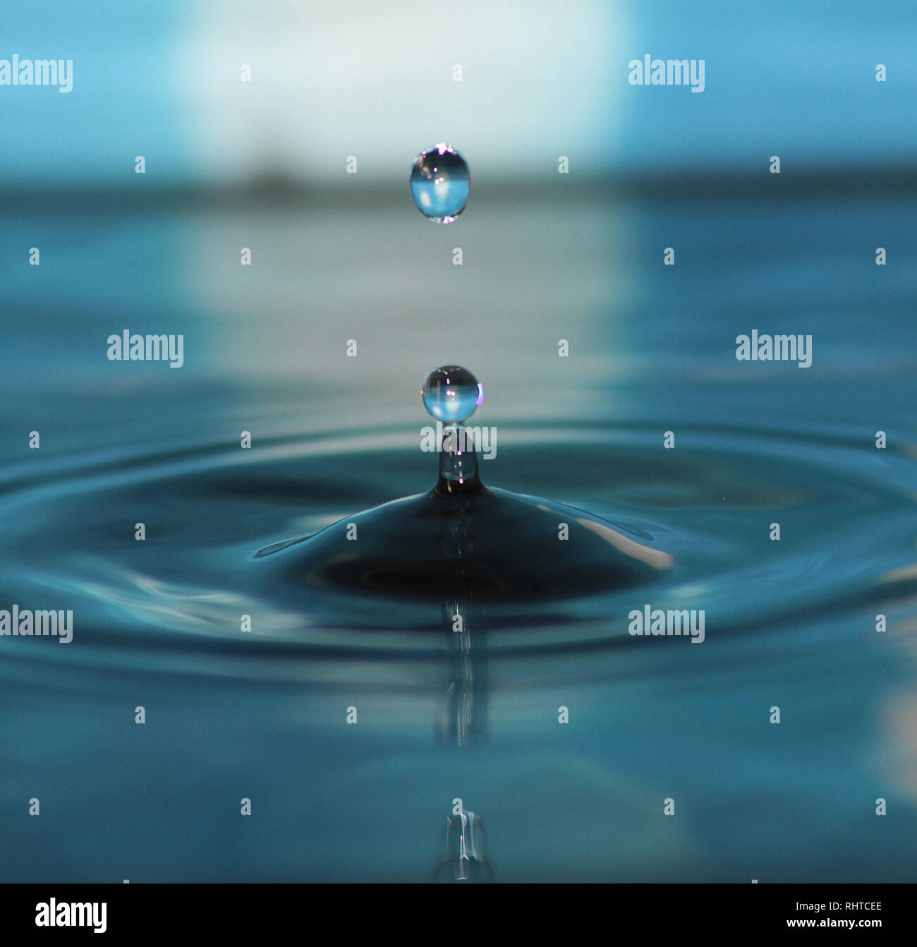blue water droplet Stock Photo - Alamy