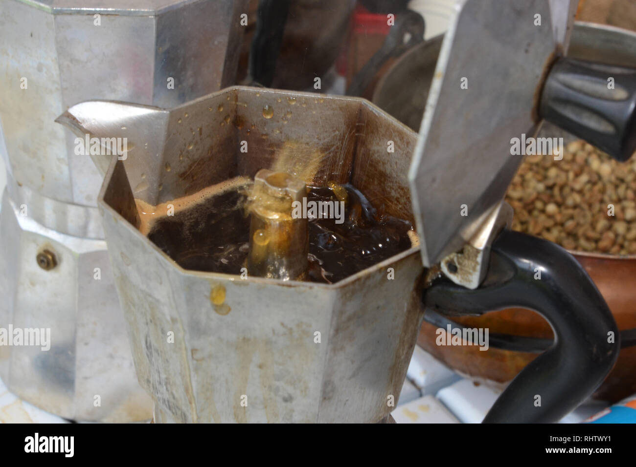 Boiling coffee hi-res stock photography and images - Alamy