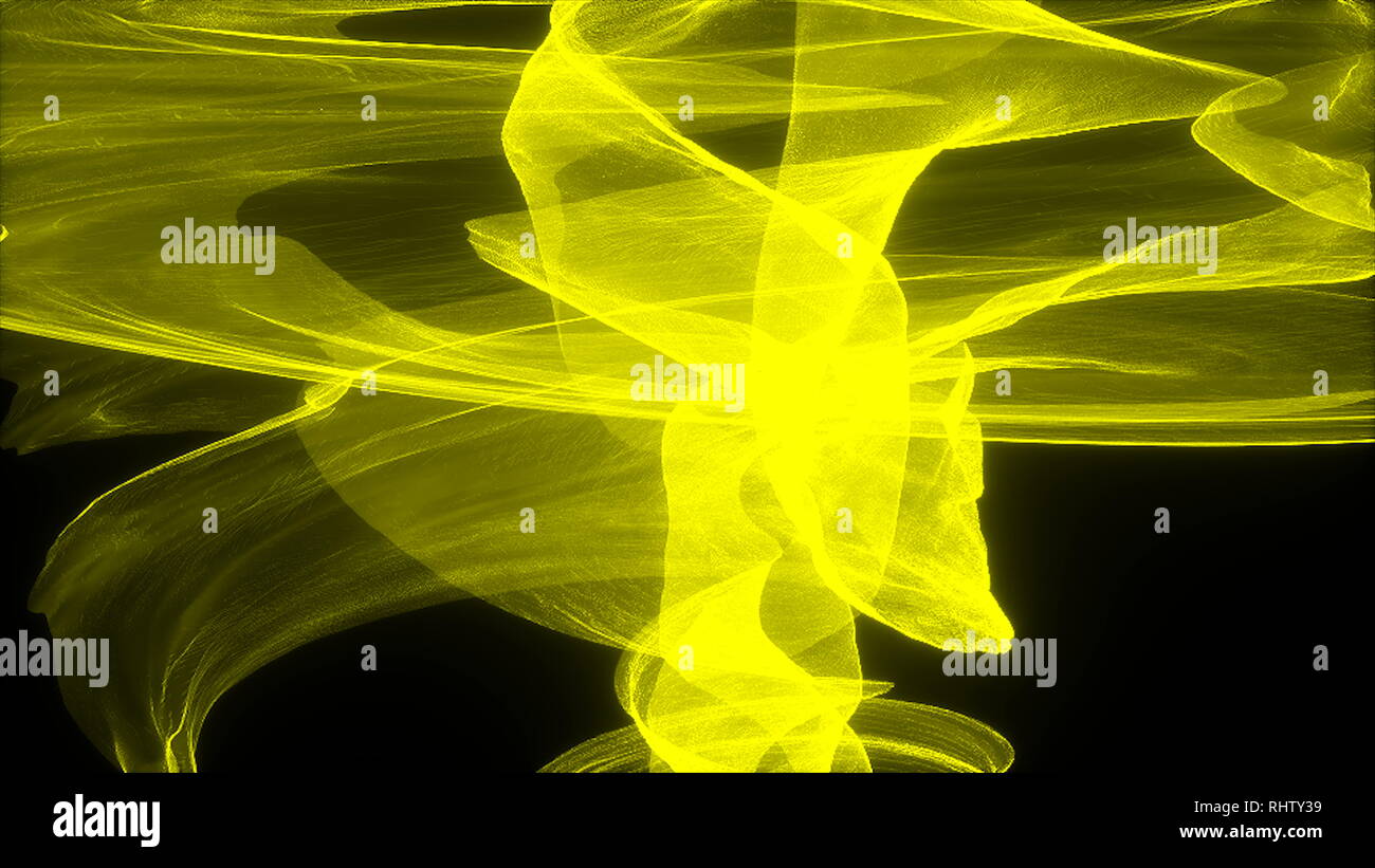 Abstract glow spiral lines in space as helix for futuristic creative ...