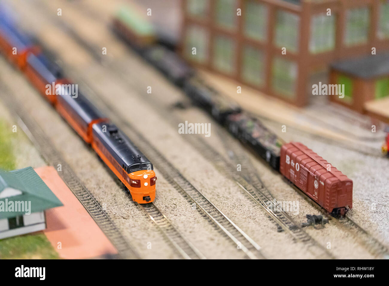 Model train set usa hi-res stock photography and images - Alamy