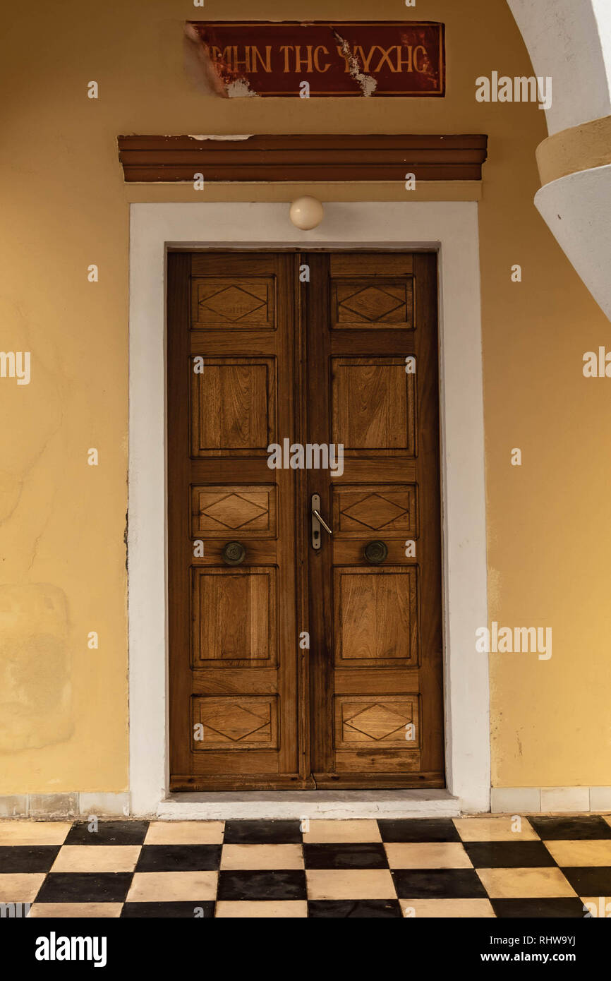 Greek orthodox church doors hi-res stock photography and images - Alamy