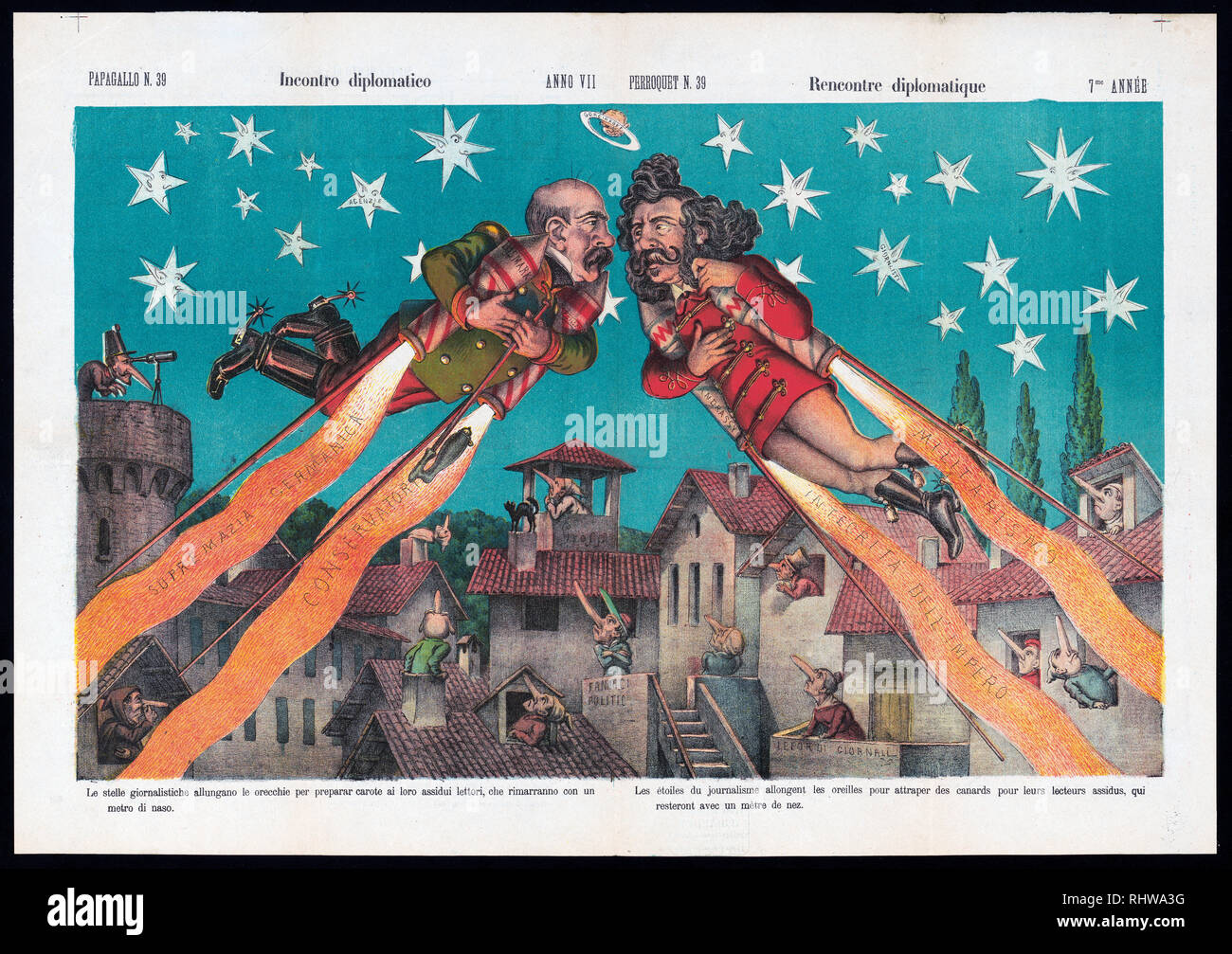 19th century italian political cartoon hi-res stock photography and ...