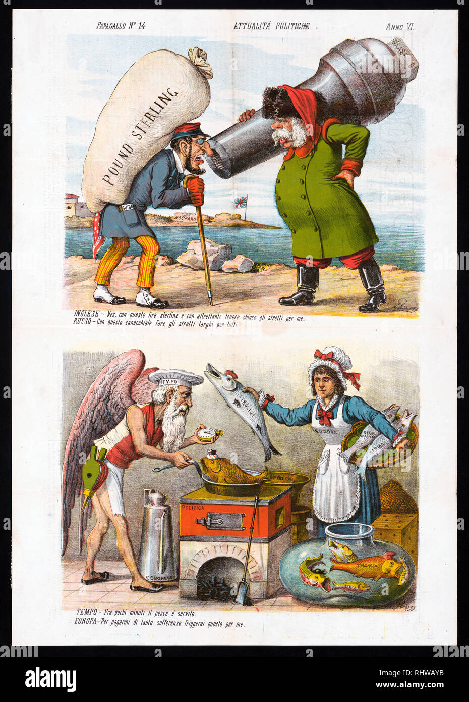 19th century italian political cartoon hi-res stock photography and ...